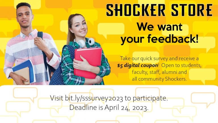 Provide Feedback to the Shocker Store and Receive $5 Digital Coupon – WSUtv