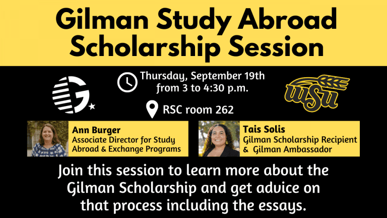 Gilman Study Abroad Scholarship Session – WSUtv