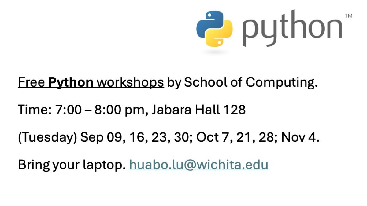Free Python Workshops by the School of Computing – WSUtv